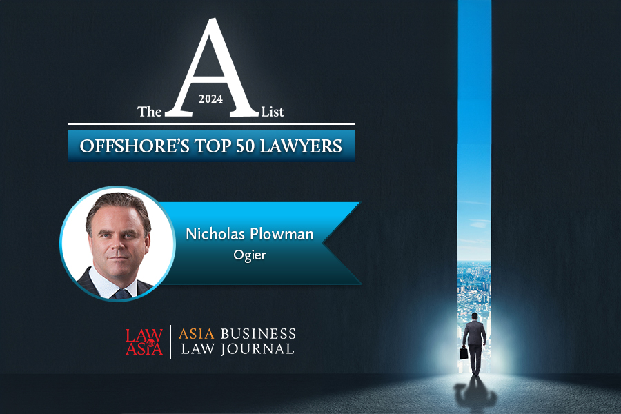 Nicholas PLOWMAN > Ogier > The A-List: Top Offshore Lawyers 2024