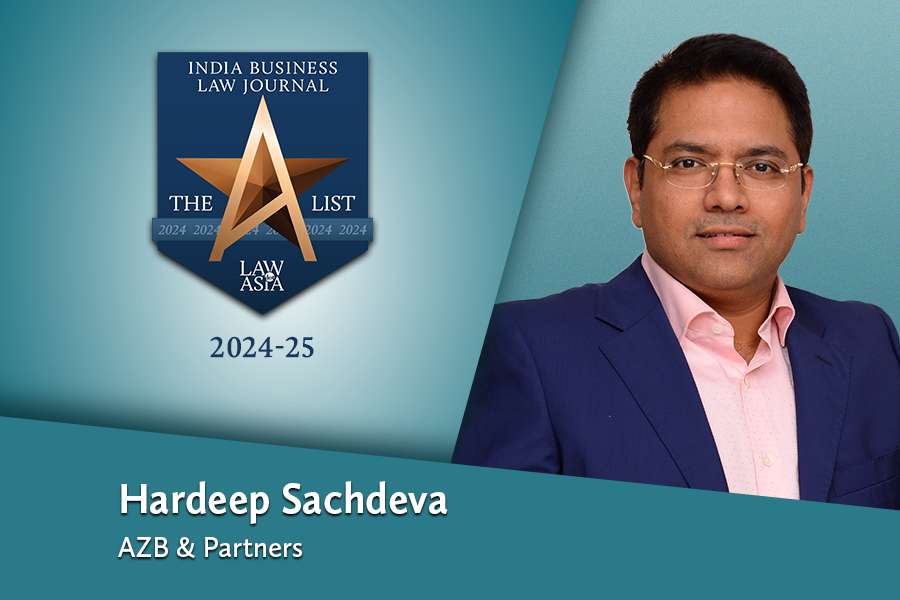 Hardeep Sachdeva > AZB & Partners > New Delhi > India Top Lawyers 2024-25