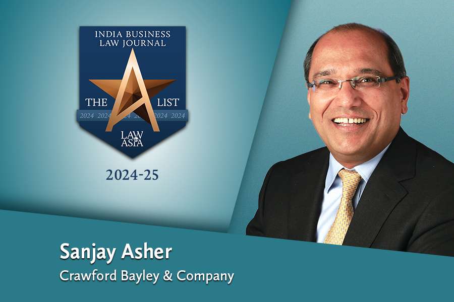 Sanjay Asher > Crawford Bayley & Company > India Top Lawyers 2024-25