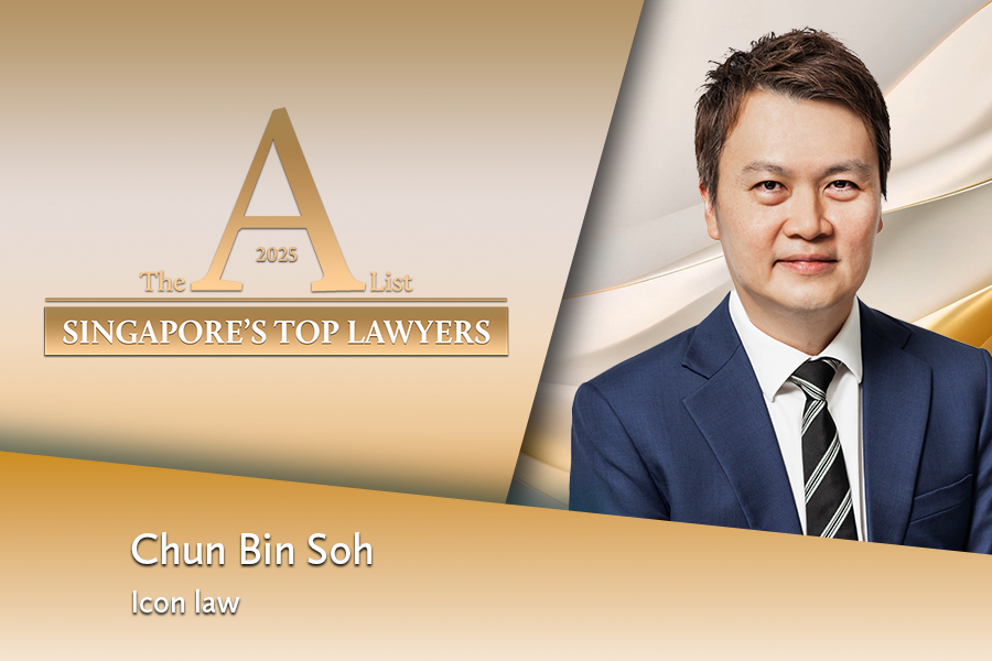 Chun Bin SOH > Icon law > Singapore Top Lawyers 2025