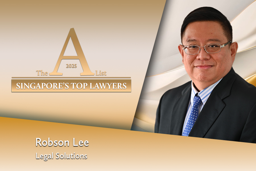 Robson LEE > Legal Solutions > Singapore Top Lawyers 2025
