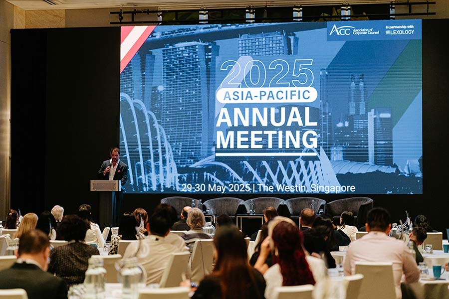 In-house leaders tackle risk, innovation at ACC APAC Meeting | Singapore