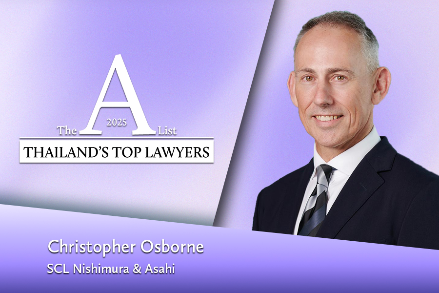 Christopher OSBORNE > SCL Nishimura & Asahi > Thailand's Top Lawyers 2025